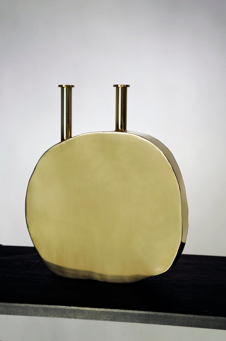 Unique Trio of Brass Bottles, Hand-Sculpted and Signed by Lukasz ...