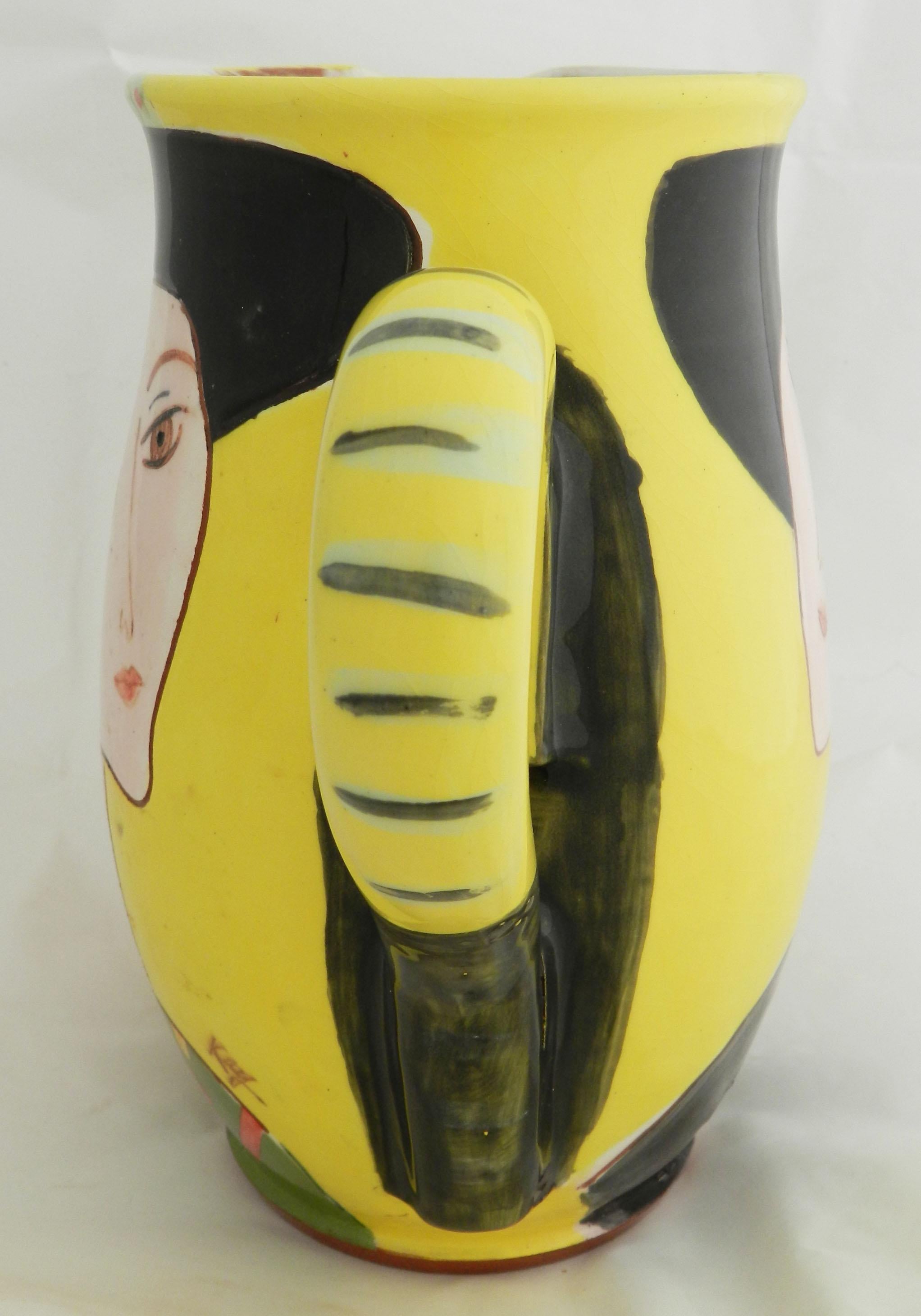 Unique Vase by Michael Kay One of a Kind Ceramic For Sale at 1stDibs
