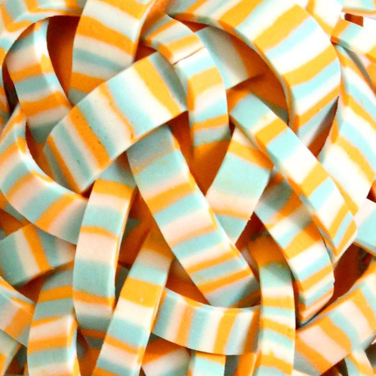 Orange Unique Ceramic Vase by Ahryun Lee For Sale at 1stDibs