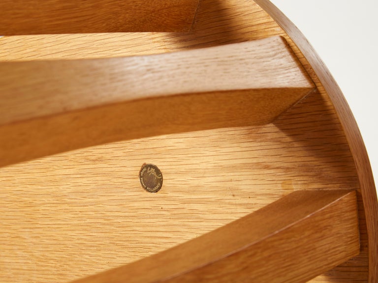 Unique Vincent Poujardieu Free Form Oak Wood Coffee Table 1992 For Sale ...