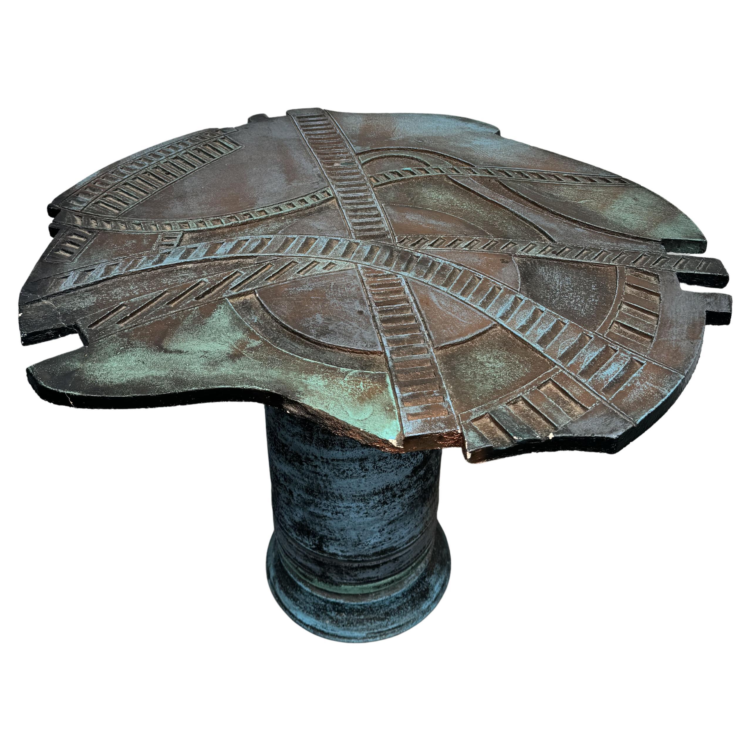 Unique Vintage Tribal Cocktail Table For Sale at 1stDibs