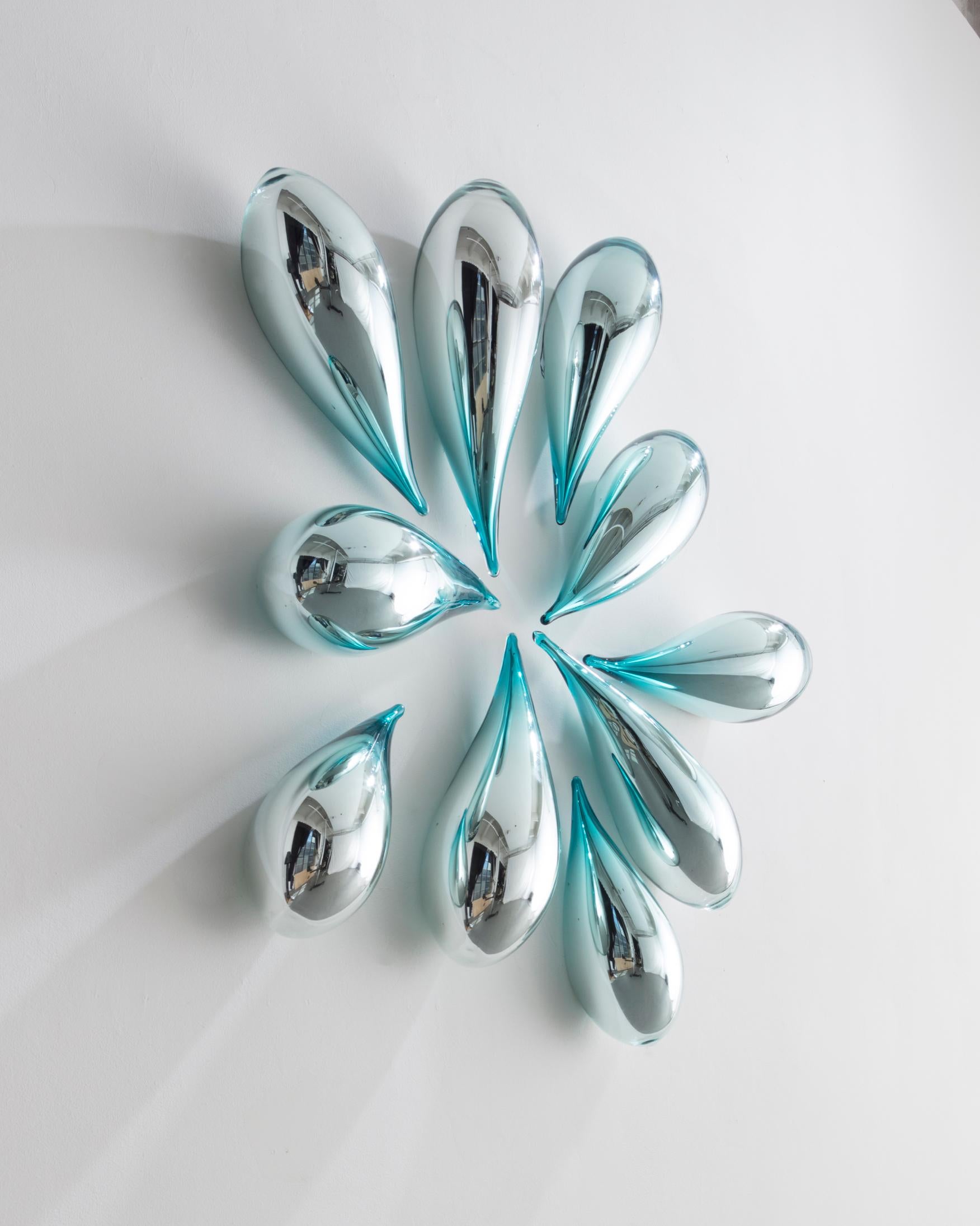 Unique Wall-Hung "Splash" Sculpture by Jeff Zimmerman For Sale at 1stDibs