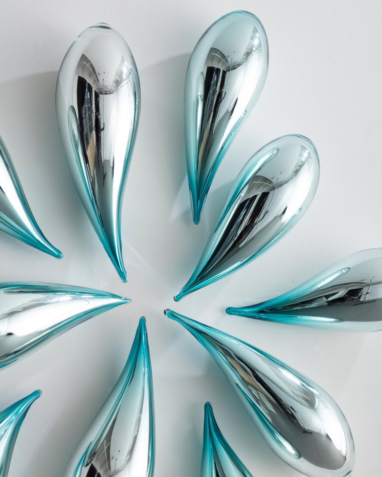 Unique Wall-Hung "Splash" Sculpture by Jeff Zimmerman For Sale at 1stDibs