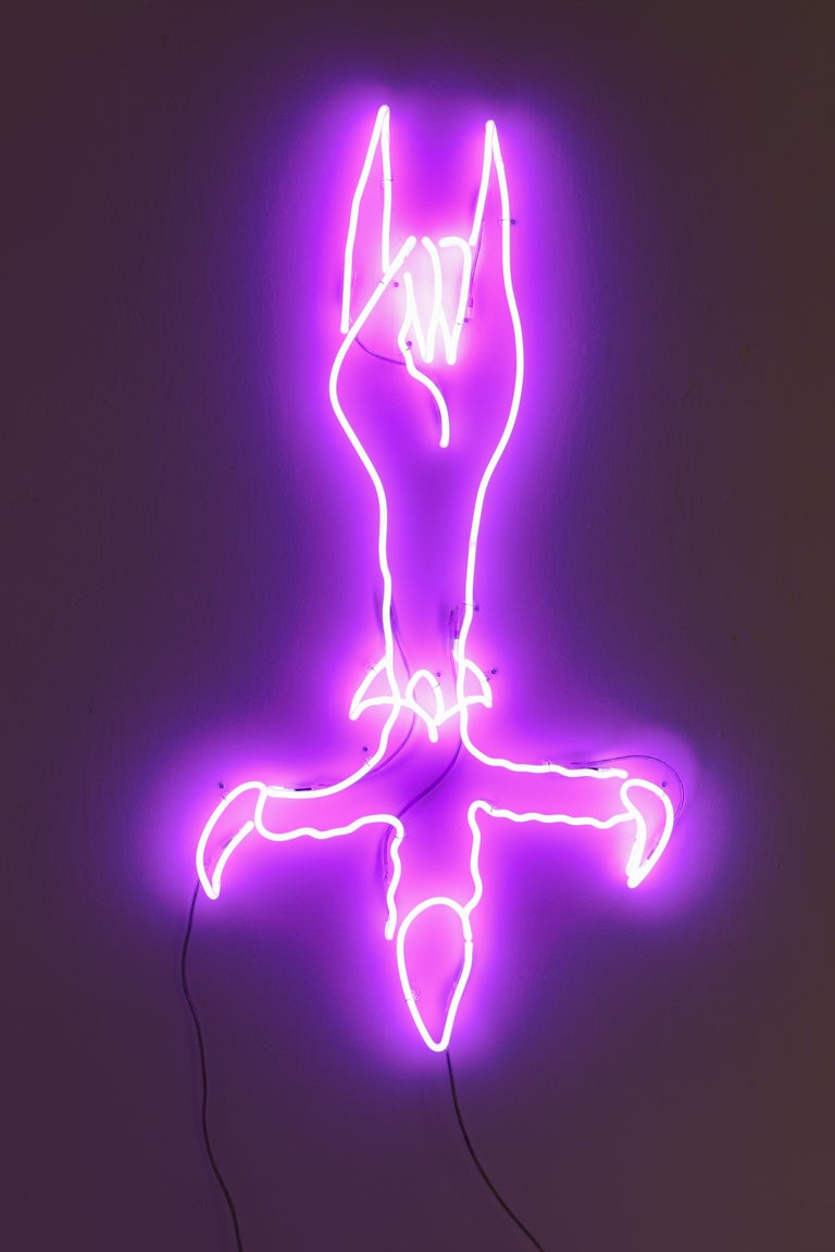 'BATHORY' Unique Purple Neon Wall Lighting, Daan Gielis, Belgium, 2020 ...