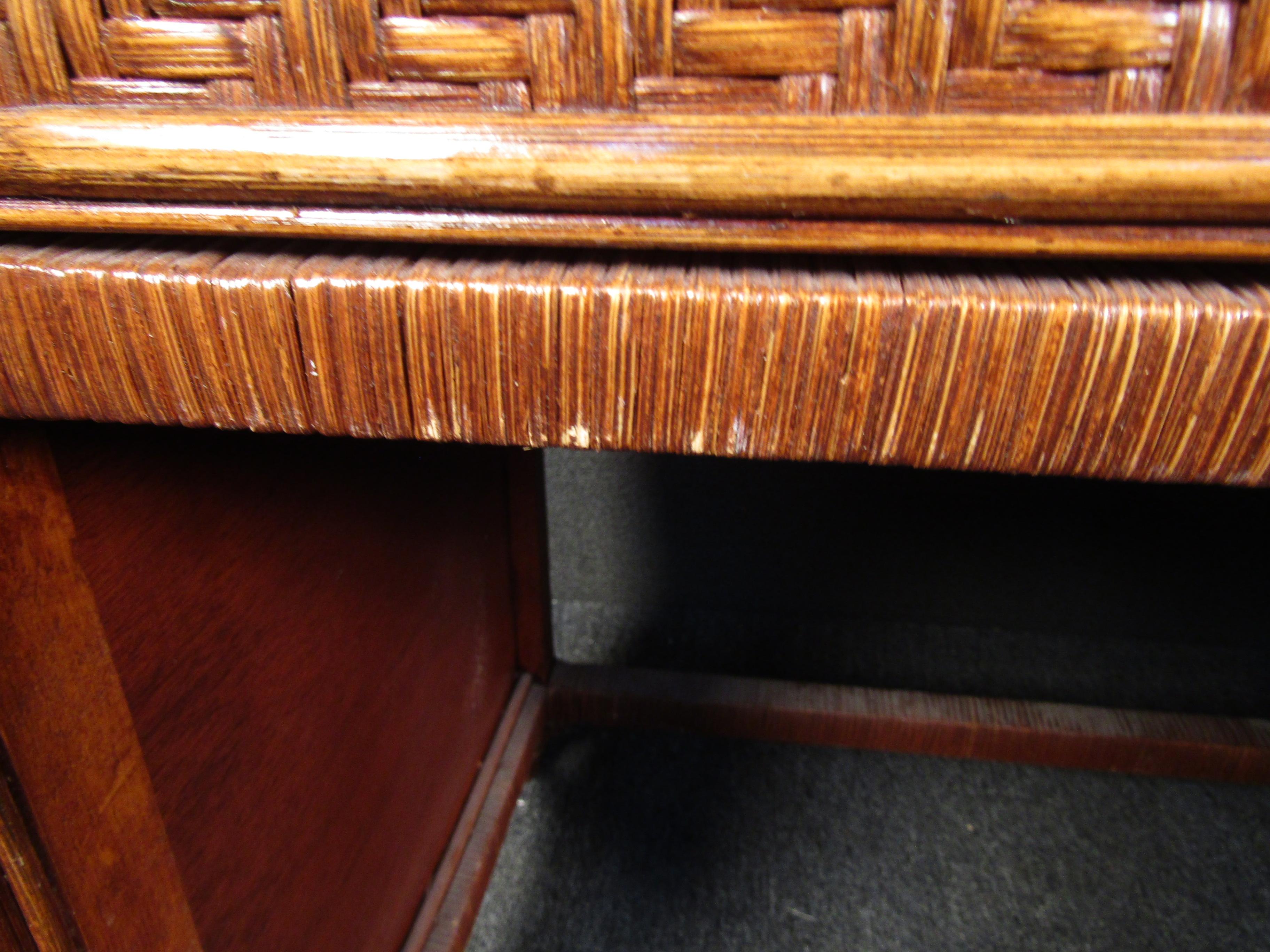 Unique Wicker and Bamboo Desk For Sale at 1stDibs | small wicker desk ...