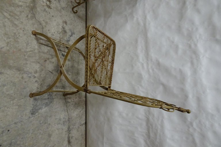 Unique Wrought Iron Table + Chairs For Sale at 1stDibs