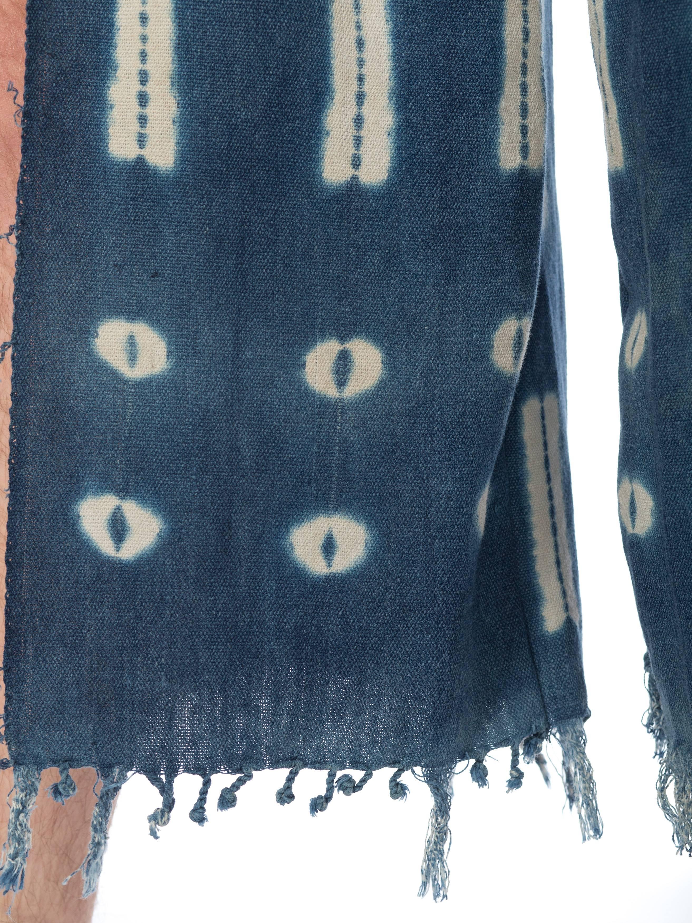 Unisex Hand Dyed West African Indigo Pants at 1stDibs