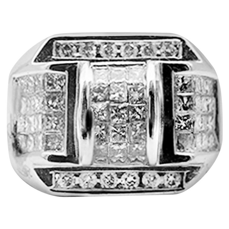 Invisible-Set Ruby Bombé Band Ring at 1stDibs