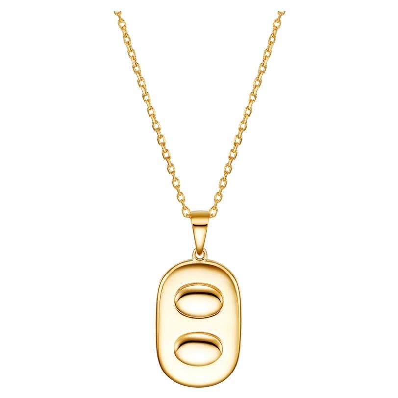 Gorgoneion Amulet Pendant, 18 Karat Yellow Gold For Sale at 1stDibs