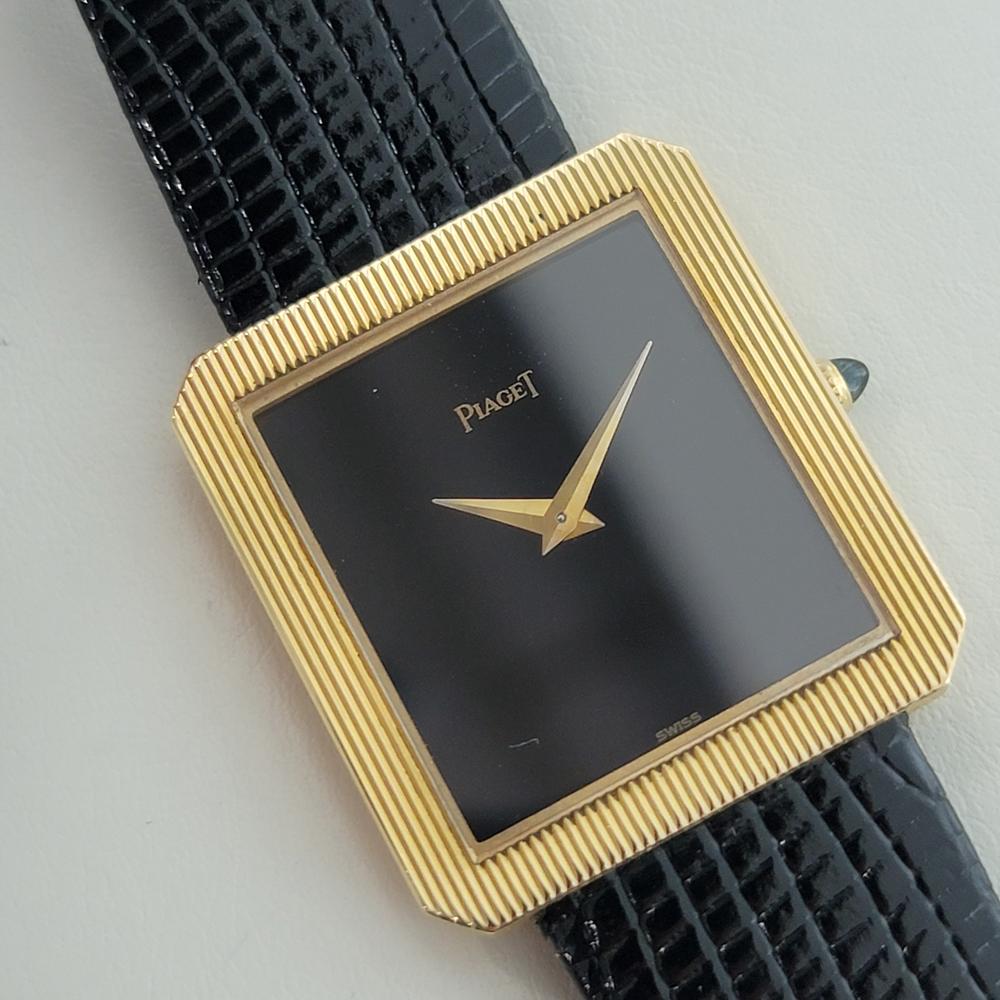 Unisex Piaget Protocole Ref 9154 18k Gold Slim Dress Watch 1970s RA299 ...