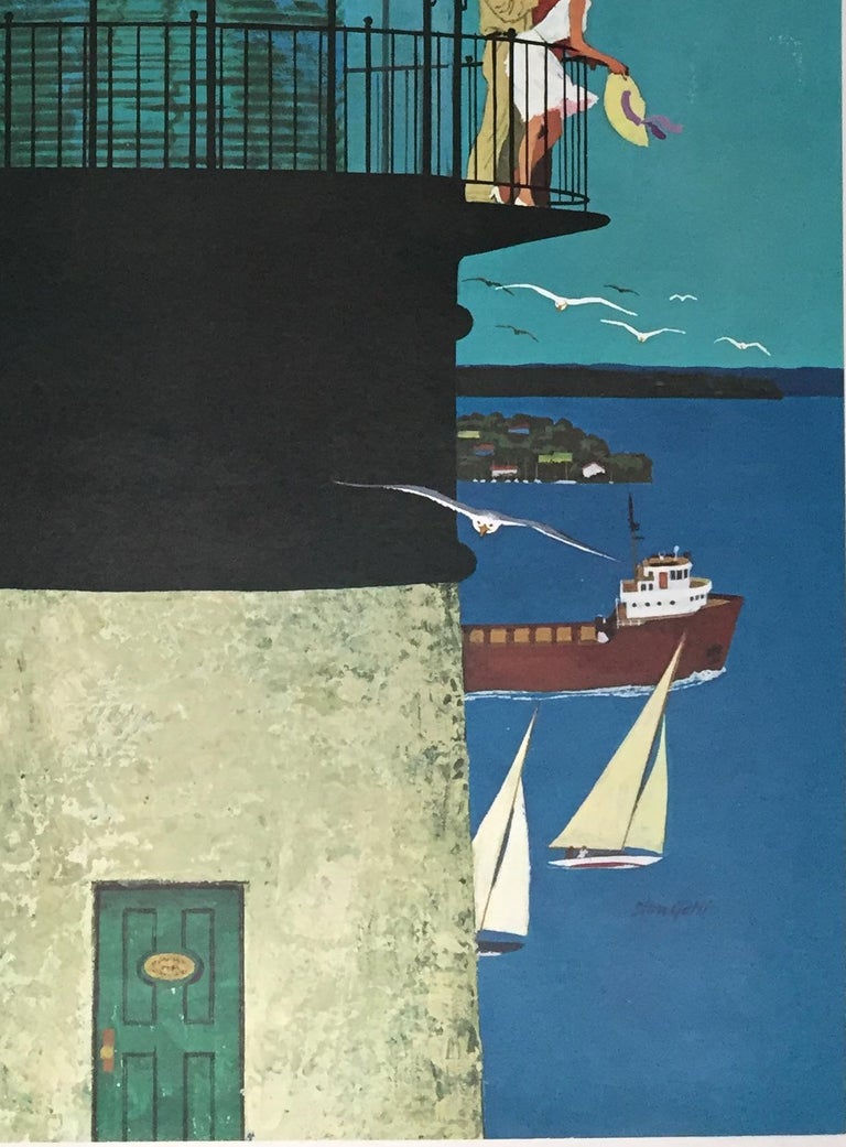 United Air Lines 1960s Travel Poster, Stan Galli For Sale at 1stDibs