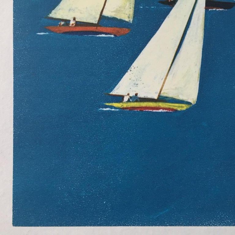 United Air Lines 1960s Travel Poster, Stan Galli For Sale at 1stDibs