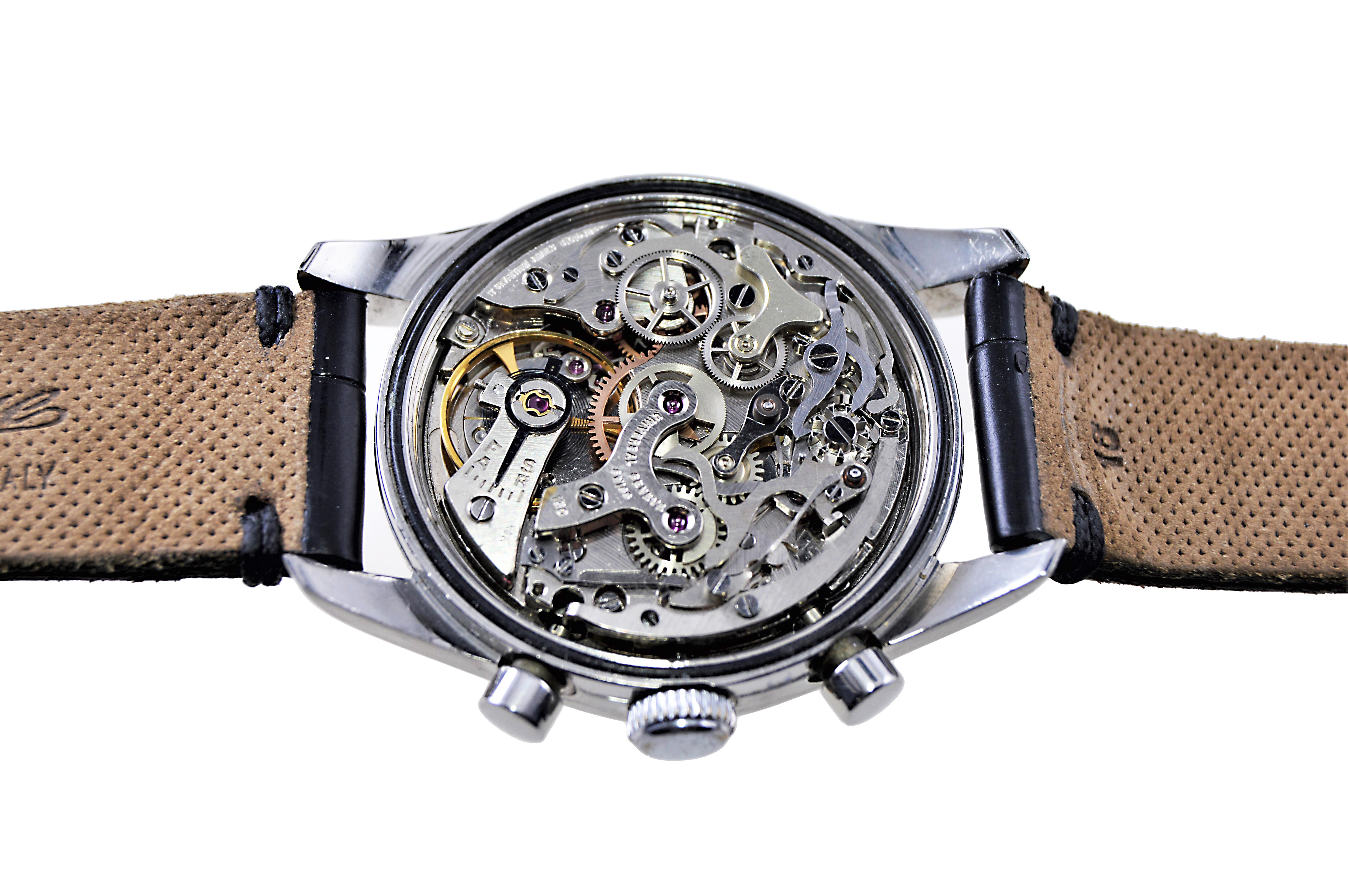 Universal Geneve Stainless Steel Doctors Pulsation Chronograph Manual ...