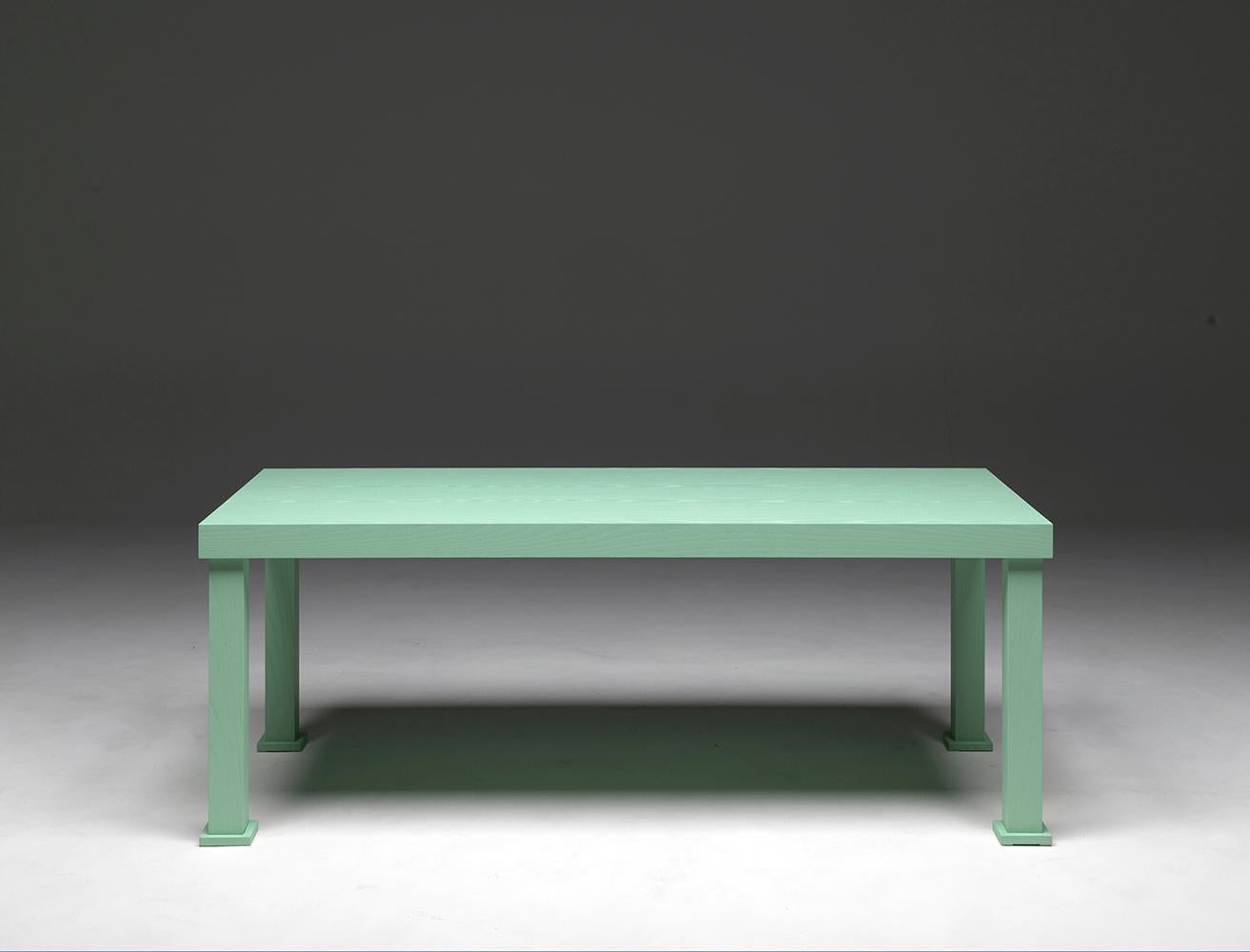 Universal Living Dining Table in Open-Pore Lacquered Ash Wood by Aldo ...
