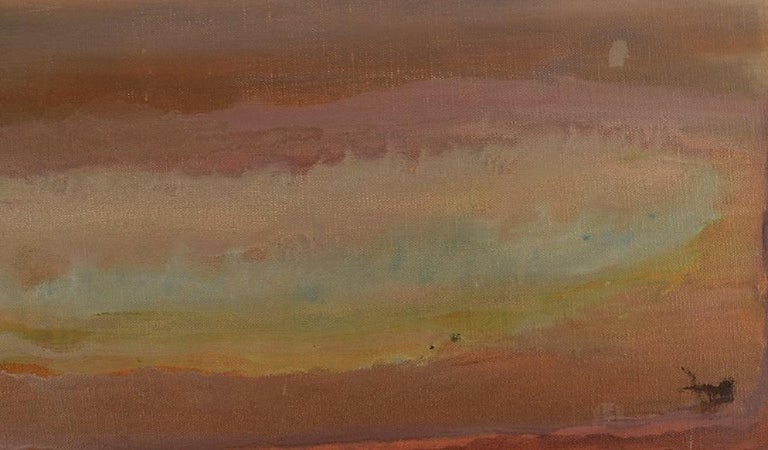 Unknown French Artist, Oil on Canvas, Modernist Composition, Late 20th ...