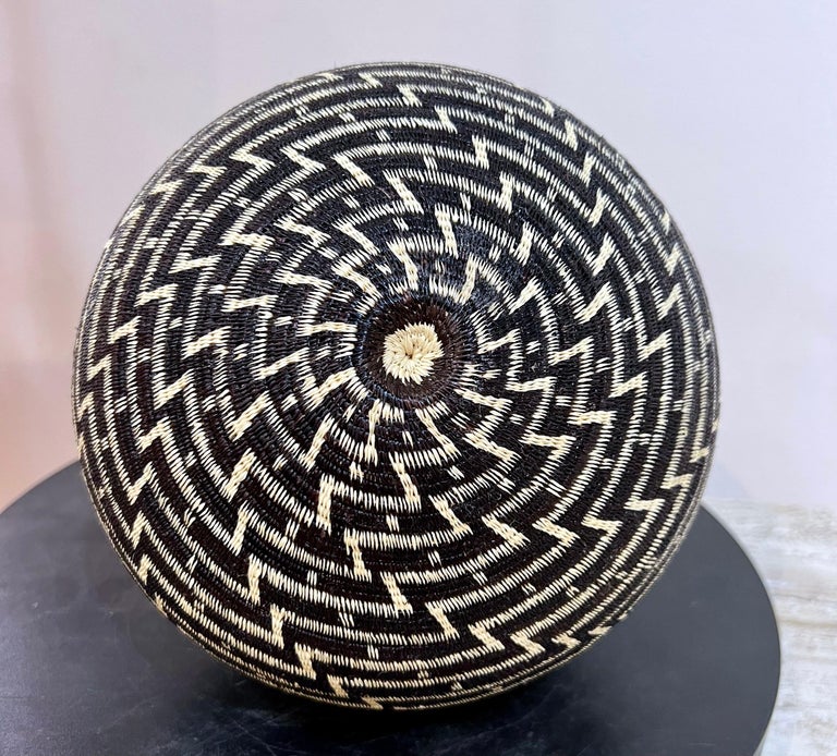 Unknown - Black and White Geometric Basket, Panama, Rainforest, Wounaan ...