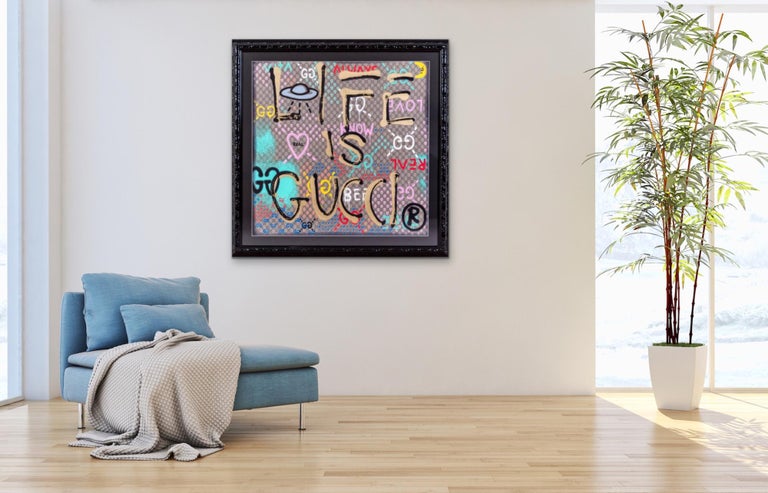 Unknown - GUCCI - Life is Gucci - Logo - graffiti art - street art ...