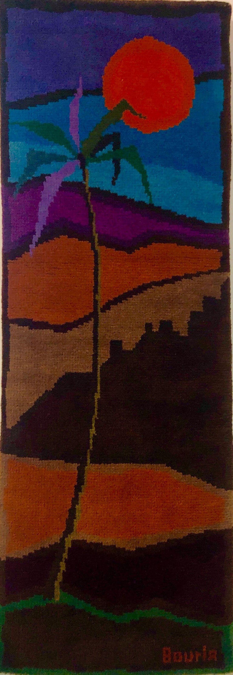 Unknown - Wool Hand Woven Rug Vintage Maskit Israeli Judaica Mod Folk ...