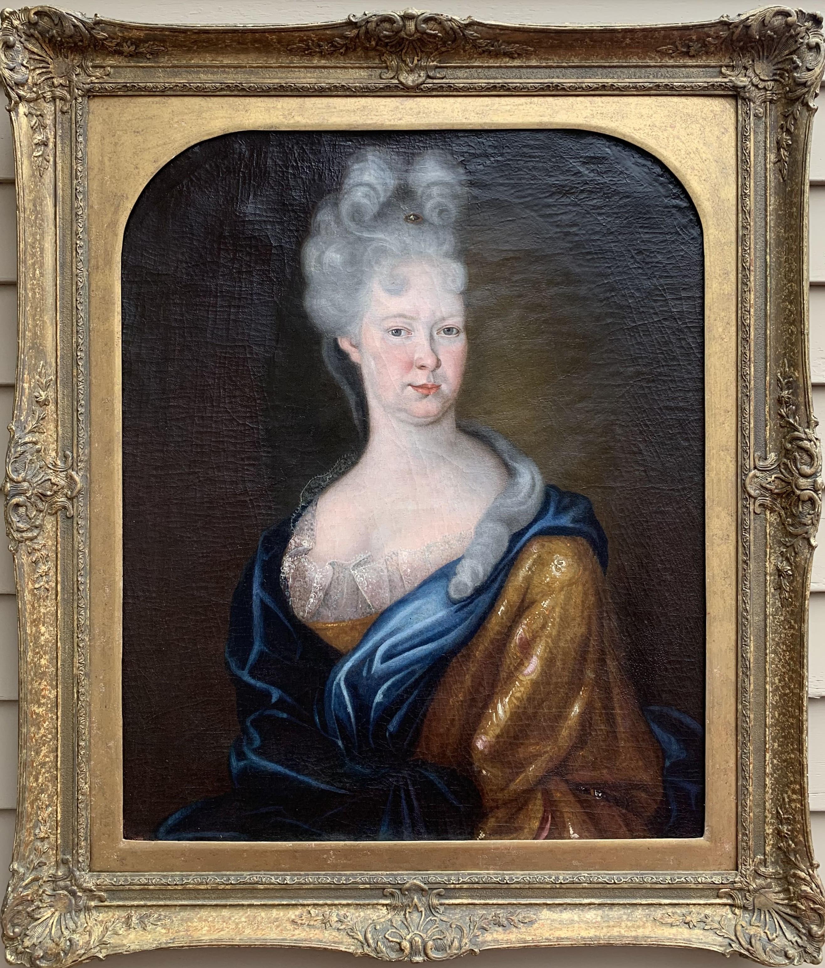 Unknown - 1707 Antique 18 cent. original oil painting on canvas ...