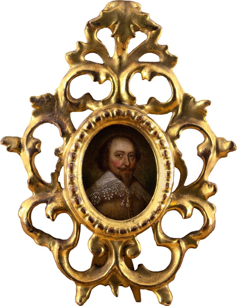 Unknown - 17th-Century English School, Portrait Miniature Of King ...