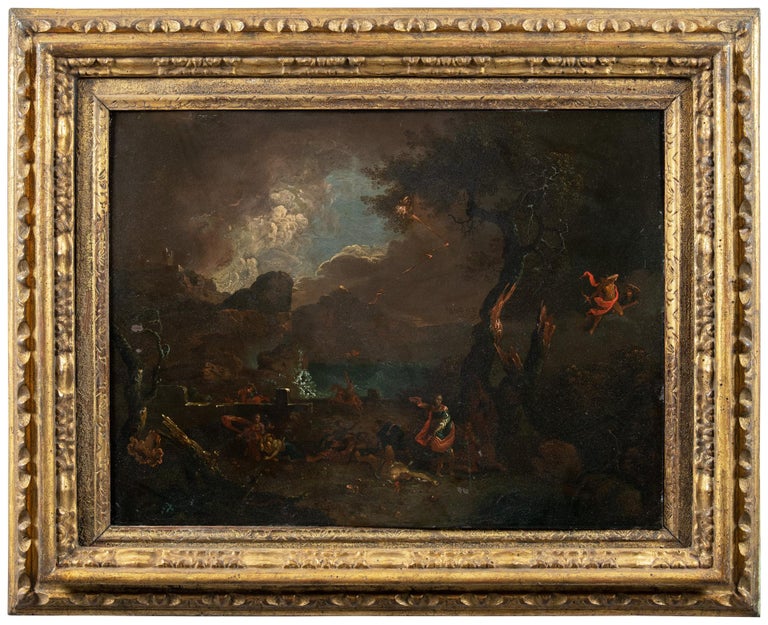 Unknown - 17th century Italian figure painting - Fetonte landscape ...