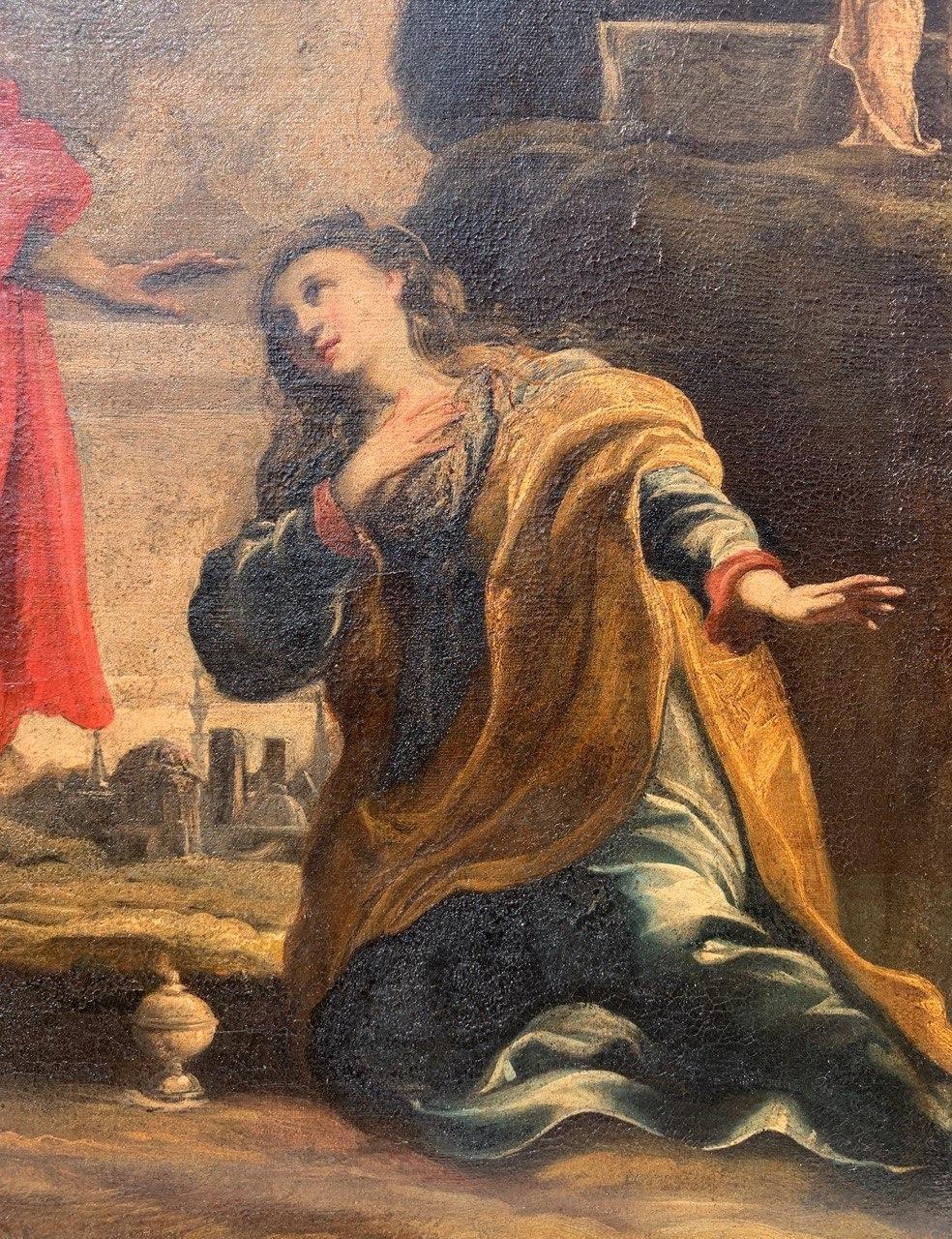 Unknown - 17th century Italian figure painting - Noli me tangere - Oil ...