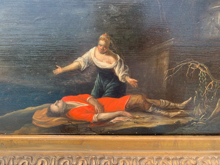 Unknown - 17th century Italian figure painting - Pyramus Thisbe - Oil ...