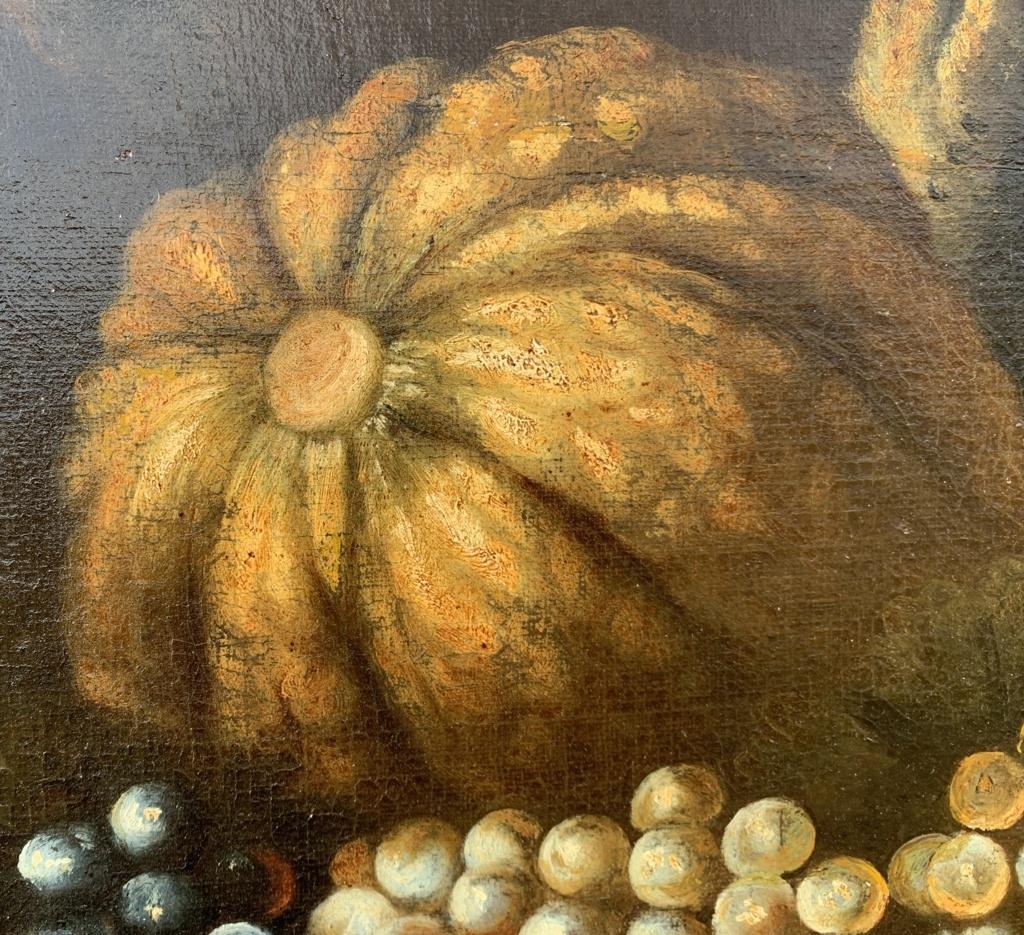 Unknown - 17th century Roman still life painting - Greengrocer figure ...