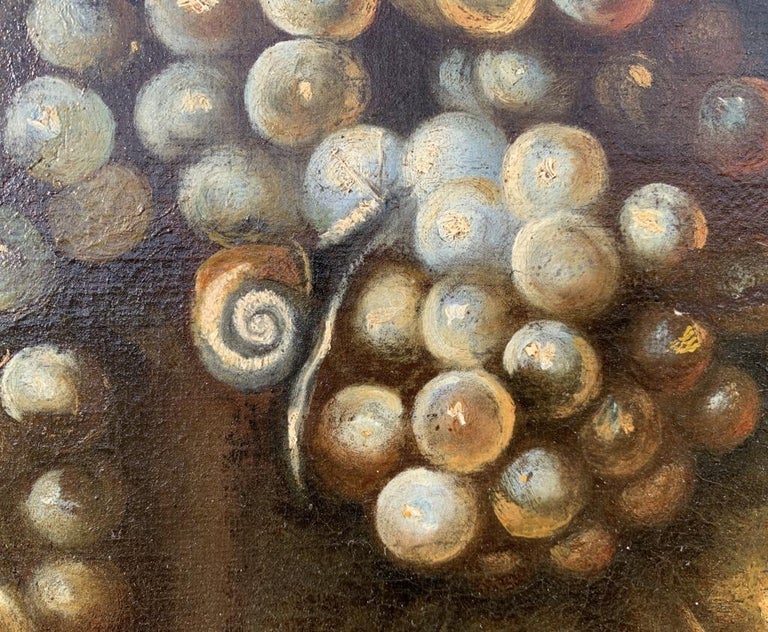 Unknown - 17th century Roman still life painting - Greengrocer figure ...