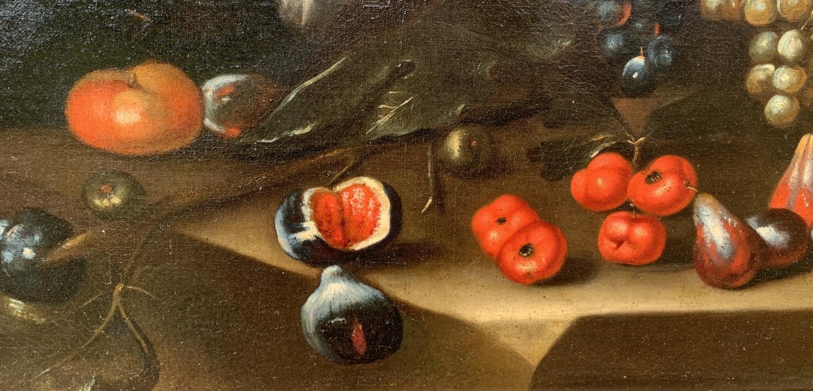 Unknown - 17th century Roman still life painting - Greengrocer figure ...