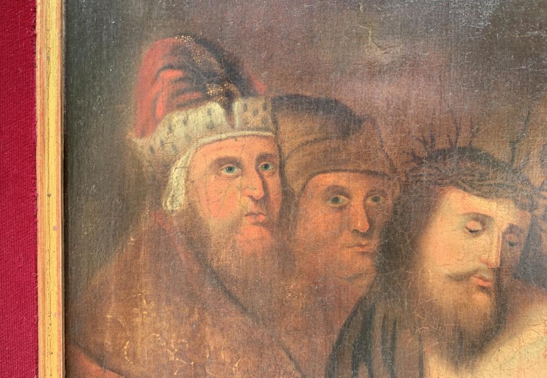 Unknown - 18th-19th century Italian figure painting - Ecce Homo - Oil ...