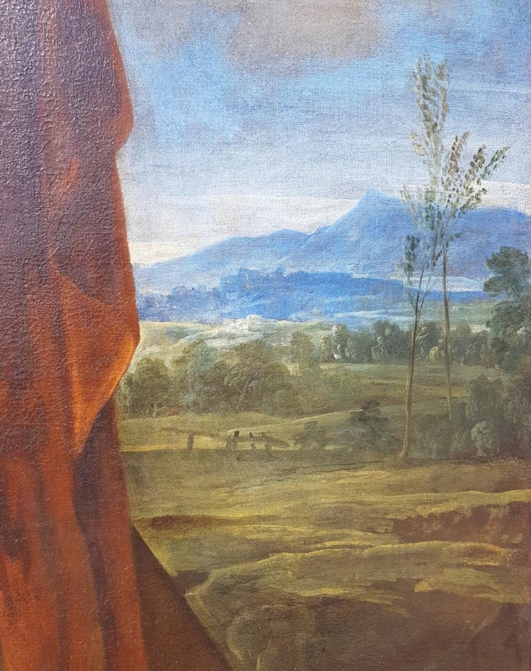 Unknown - 18th century Italian figurative painting Saint, Oil on canvas ...