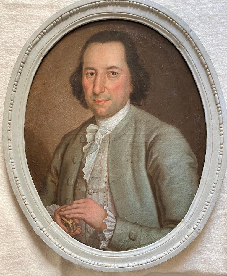 Unknown – Porträt eines Aristokraten mit kostbarer Schachtel, um 1770 ...