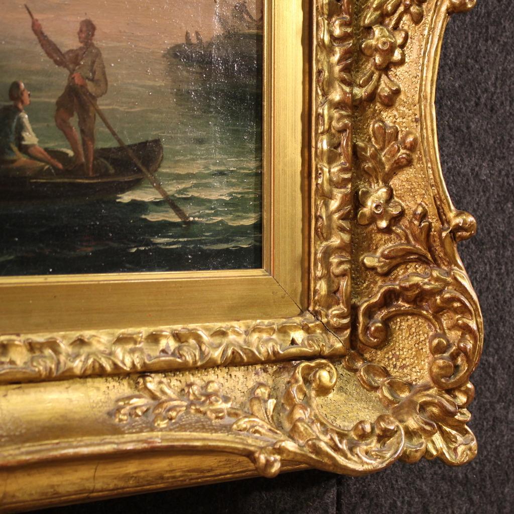 Unknown - 18th Century Oil on Canvas Italian Seascape Painting, 1780 at ...
