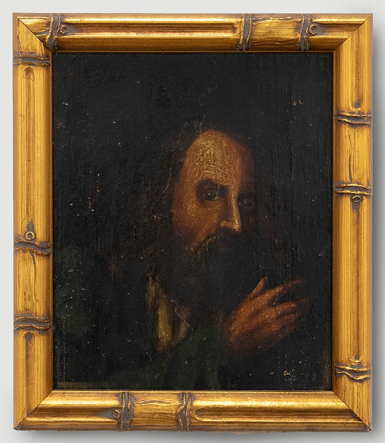 Unknown - 18th Century Oil - Religious Man For Sale at 1stDibs