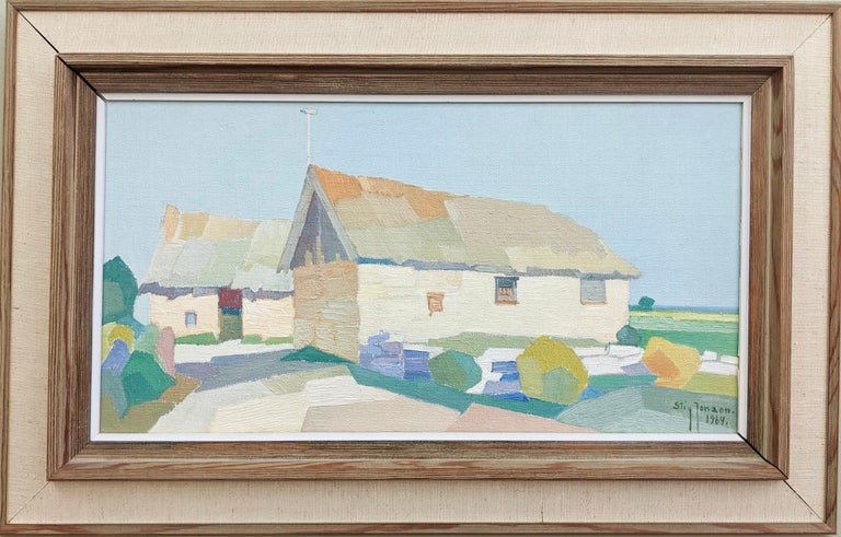 Unknown - 1964 Vintage Mid Century Landscape Framed Swedish Oil ...
