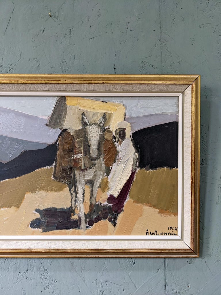 Unknown - 1964 Vintage Mid-Century Swedish Landscape Oil Painting - In ...