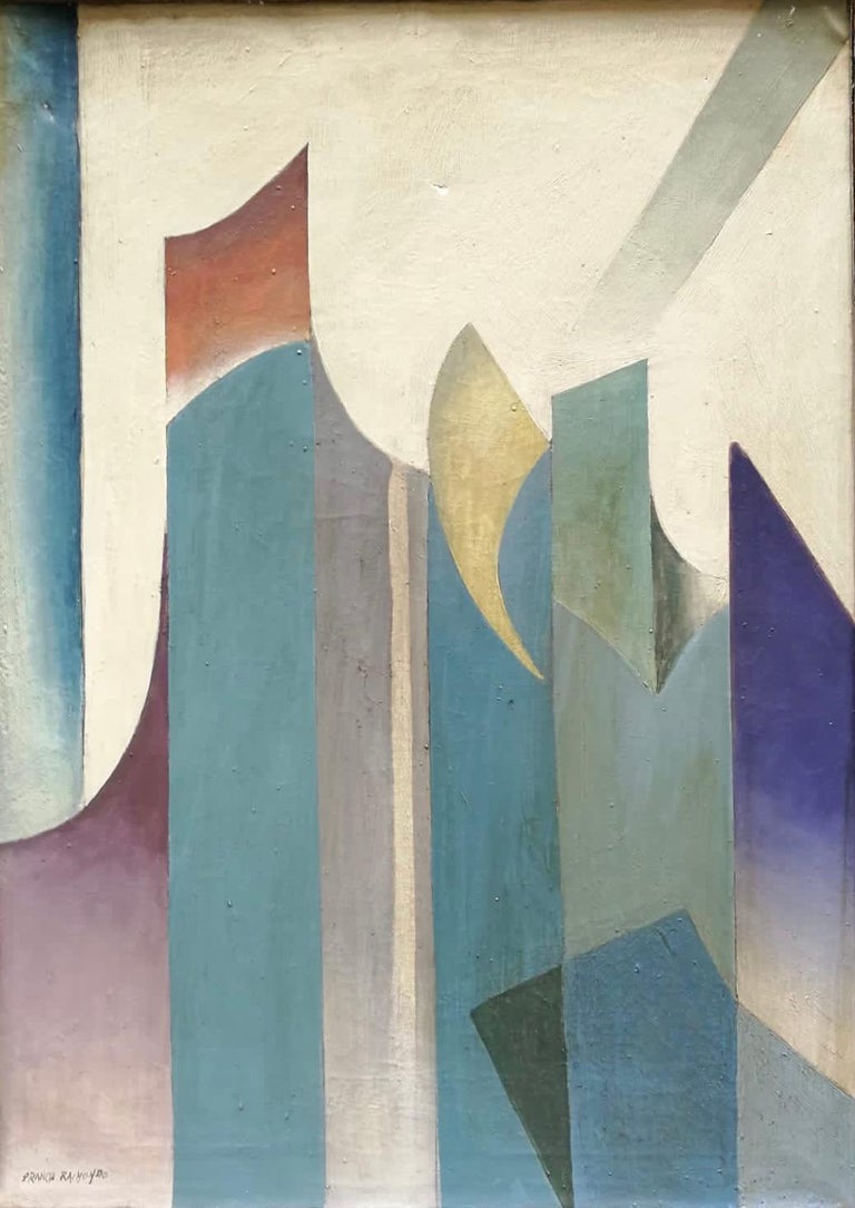 Unknown - 1970 Circa. Cityscape With Skyscrapers. For Sale at 1stDibs