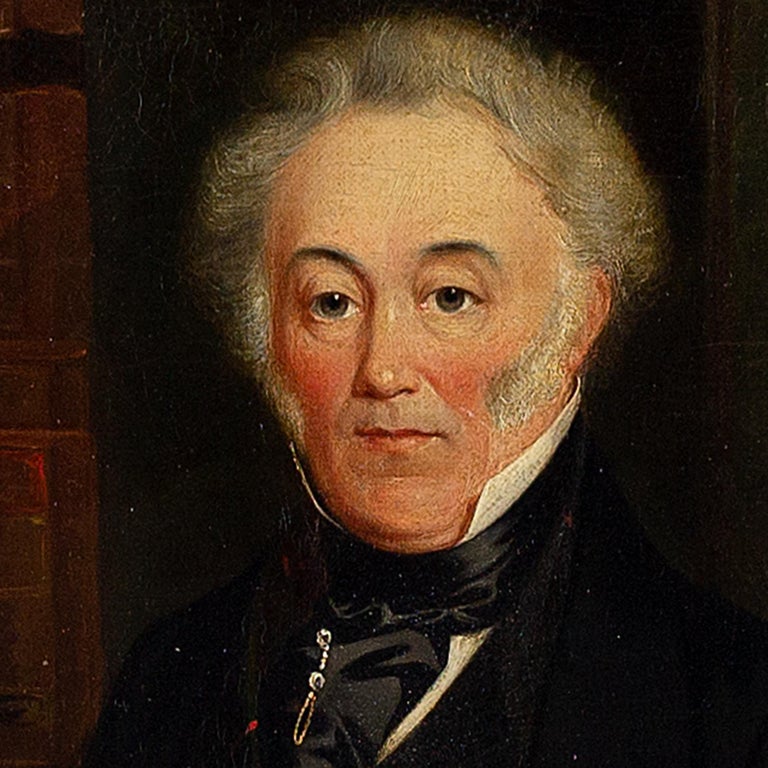 Unknown - 19th-Century English School, Portrait Of A Distinguished ...