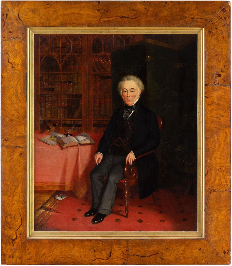 Unknown - 19th-Century English School, Portrait Of A Distinguished ...