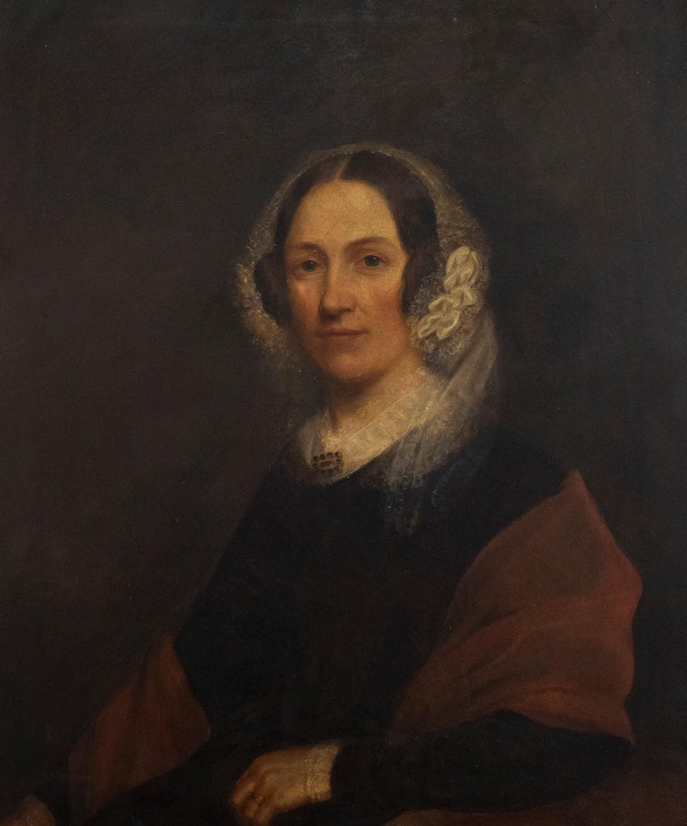 Unknown - 19th Century Oil - Portrait Of A Victorian Lady For Sale at ...