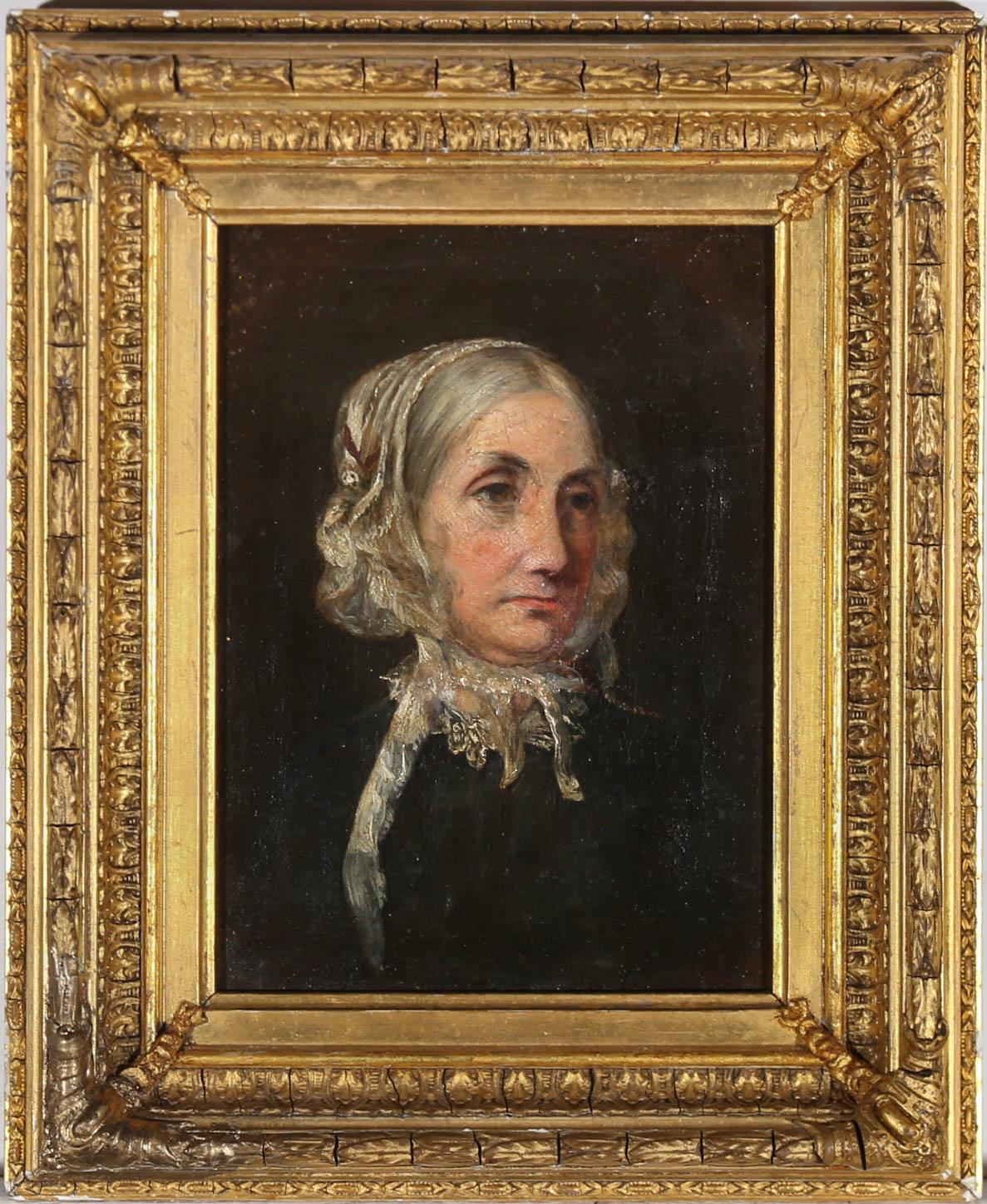 Unknown - 19th Century Oil - Victorian Matron For Sale at 1stDibs