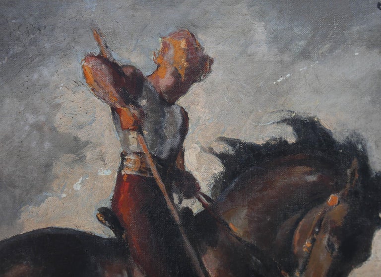 Unknown - 20th Century Oil - Slaying The Serpent For Sale at 1stDibs