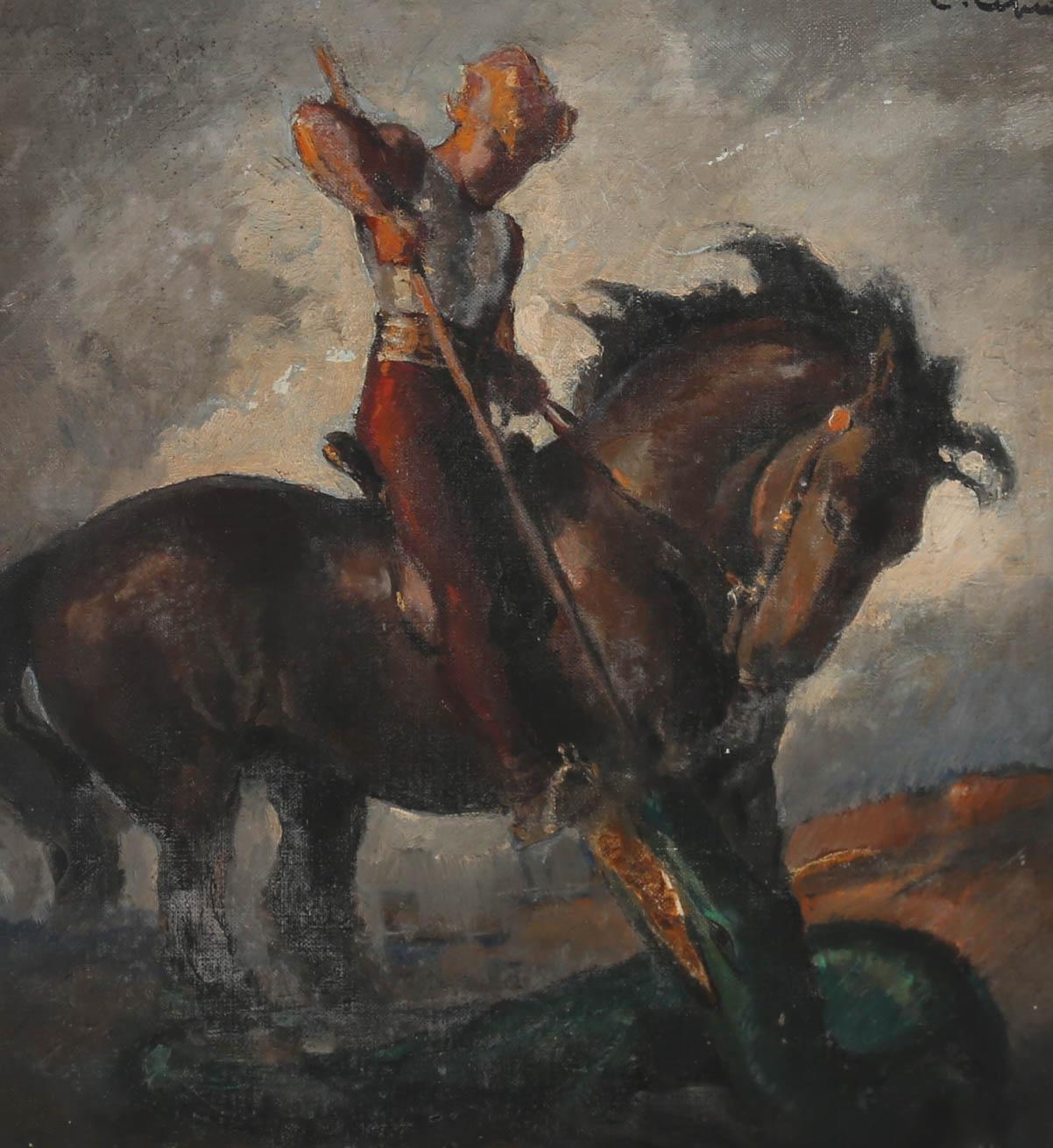 J.A. Moyle - J.A. Moyle - Large Signed Early 20th Century English Oil ...