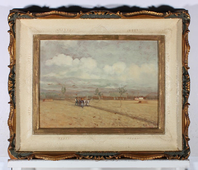 Unknown - 20th Century Oil - Tilling The Field For Sale at 1stDibs