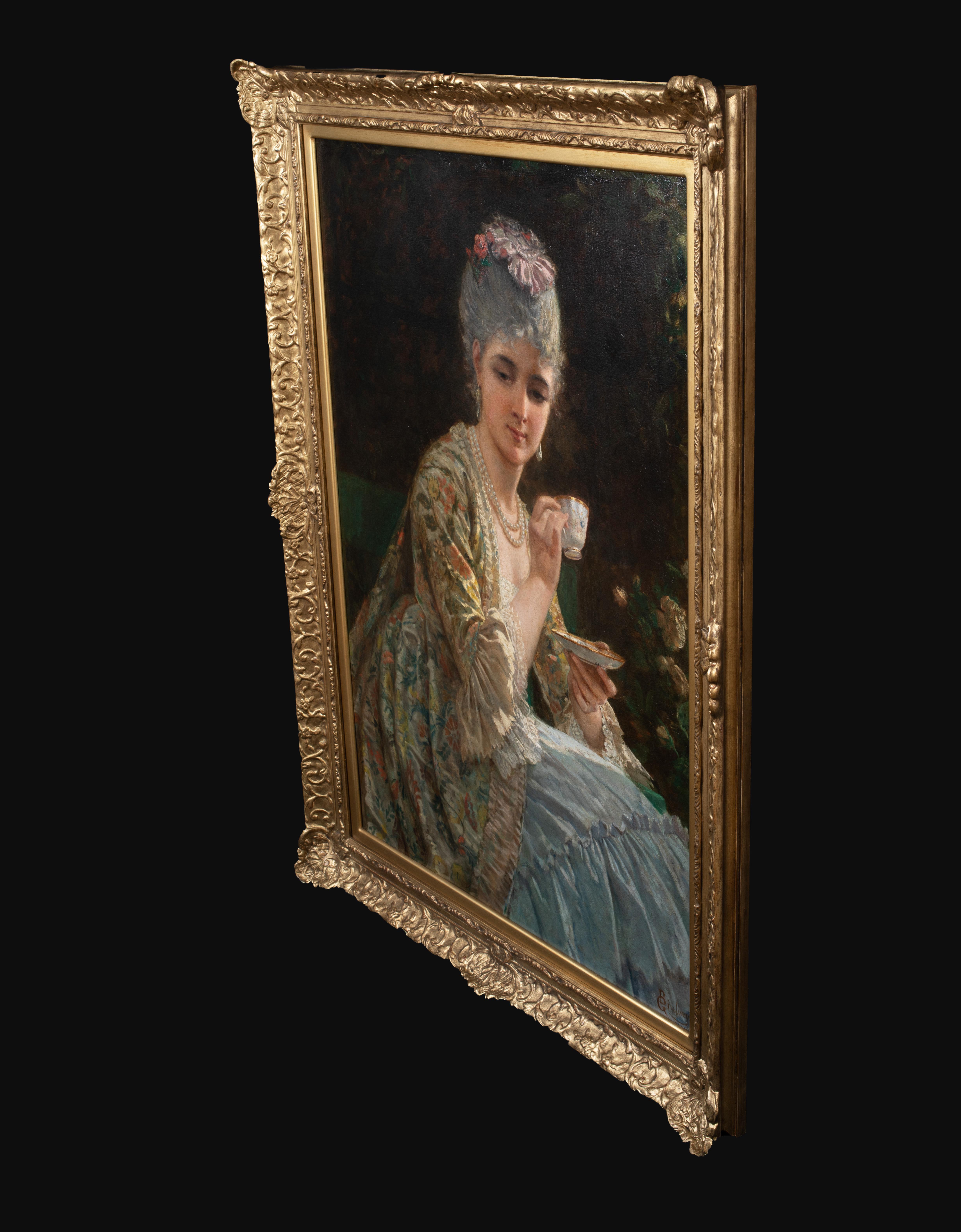 Unknown - A Cup Of Tea, 19th Century by Bartolomeo Giuliano (1825–1909 ...