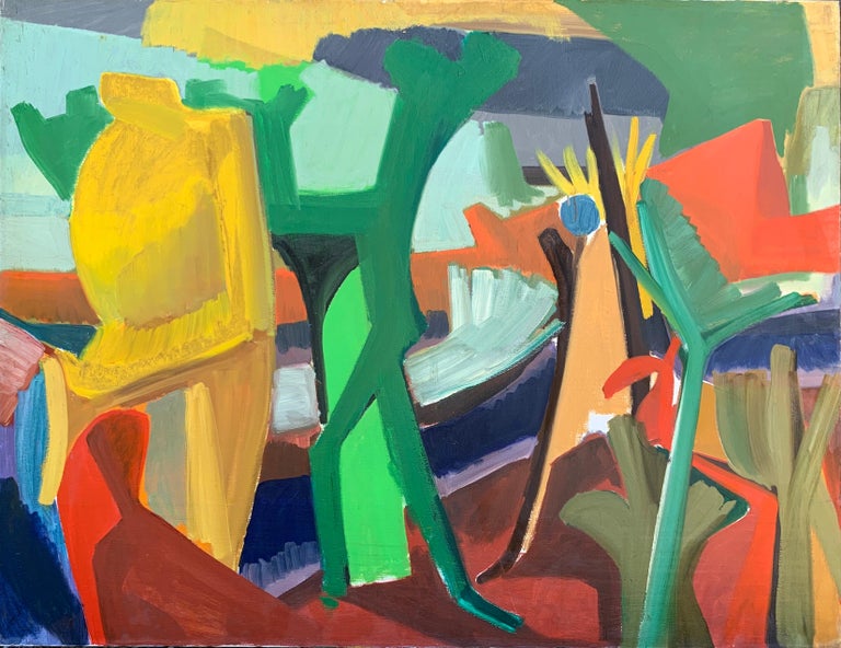 Unknown - Abstract Figurative Expressionist painting For Sale at 1stDibs