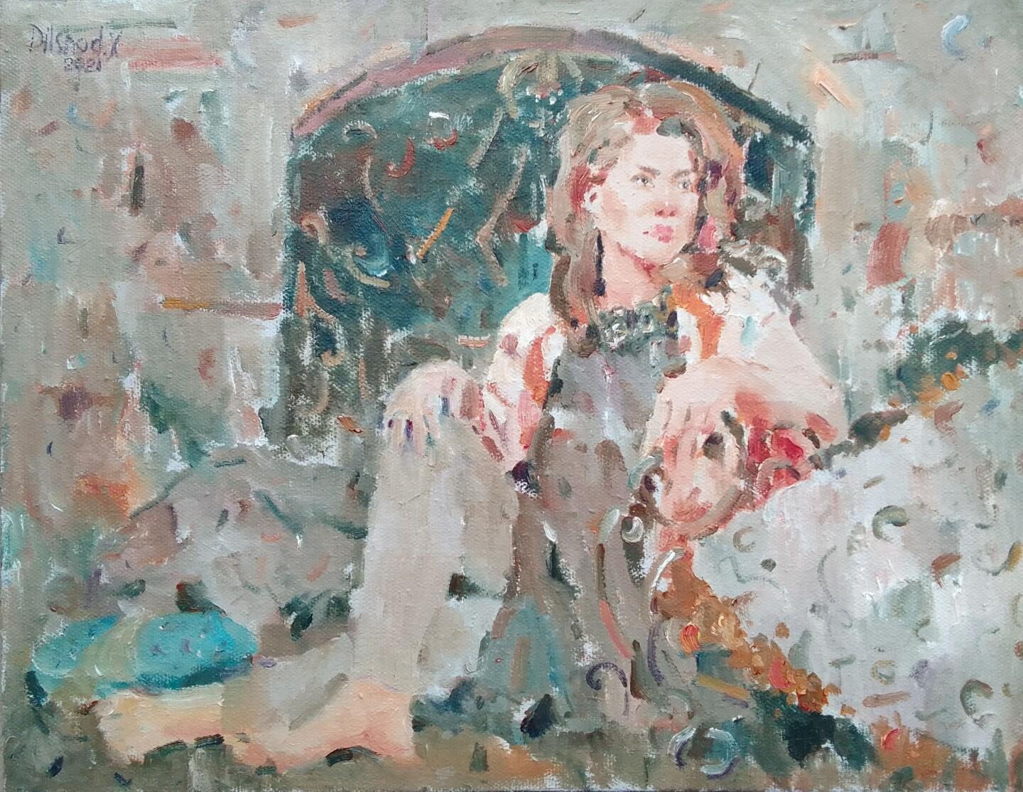 Unknown - Abundant woman - Oil Painting by Dilshod Khudayorov, 2021 For Sale at 1stDibs