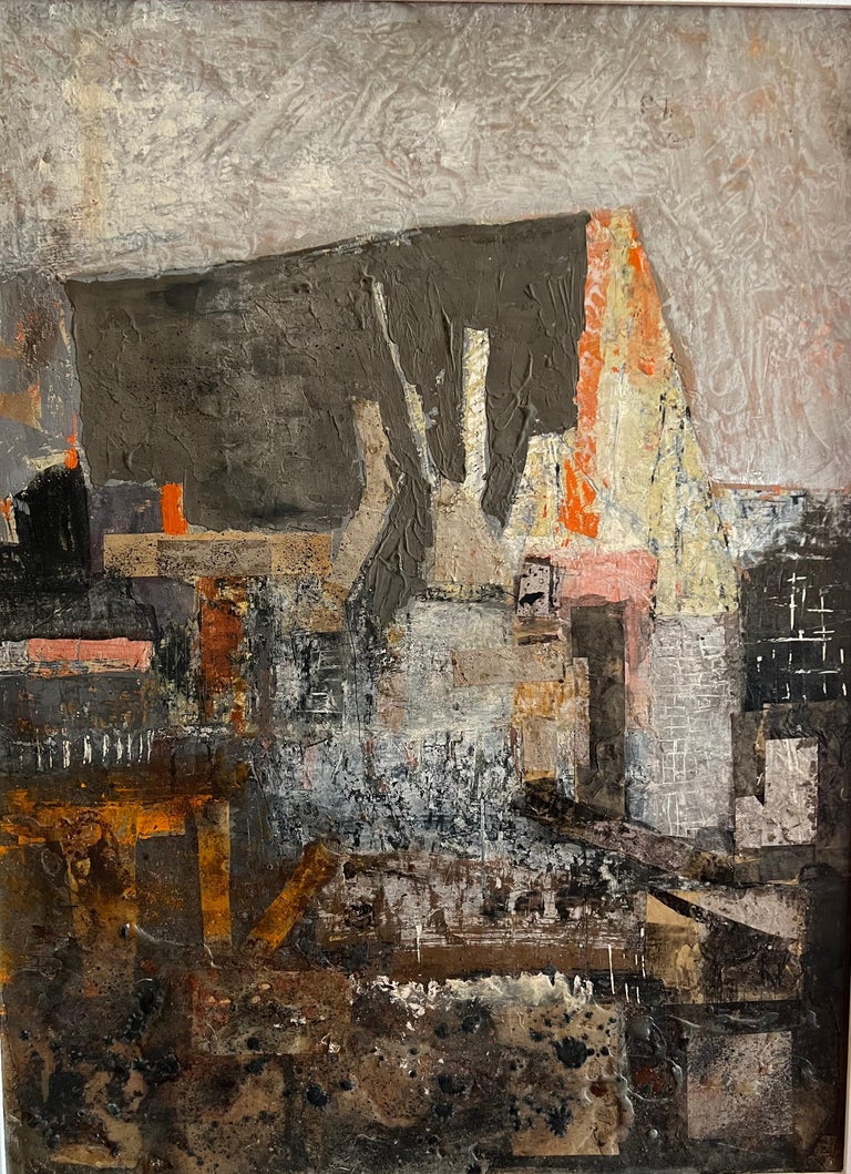Unknown - Acrylic Painting of a House in the Country For Sale at 1stDibs