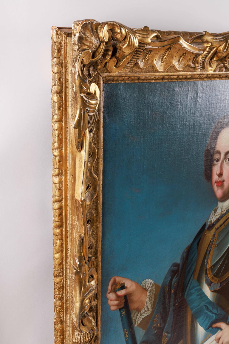 Unknown - After Jean-Baptiste Van Loo, Portrait of King Louis XV of ...